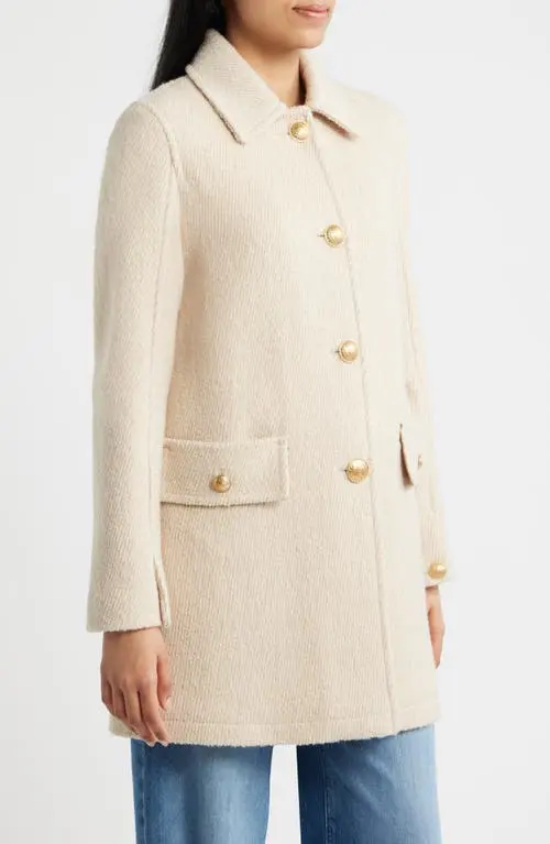 Sam Edelman Crested Button Coat - Birch