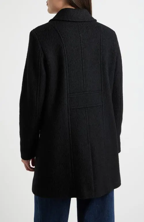 Sam Edelman Crested Button Coat - Black