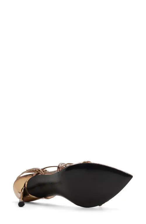 Aldo Lissandra Ankle Strap Pointed Toe Sandal - Bronze