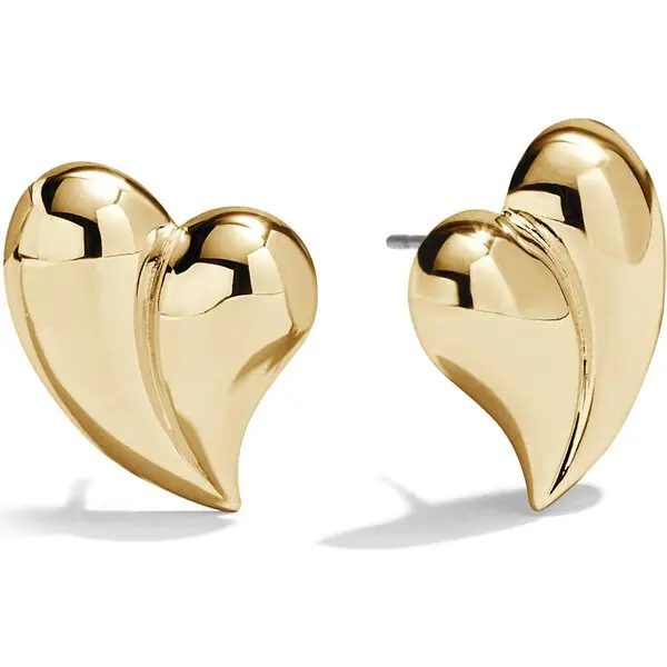 Baublebar Better Together Heart Stud Earrings - Gold