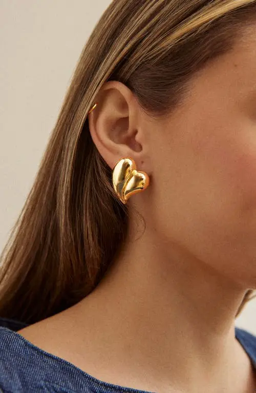 Baublebar Better Together Heart Earrings - Gold