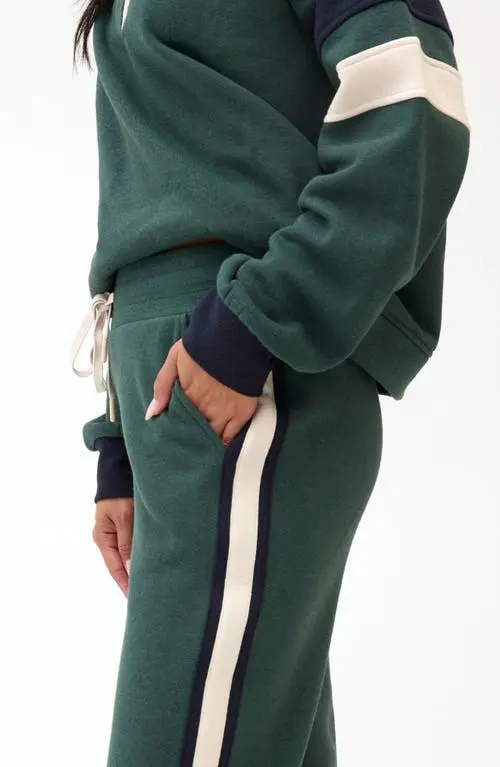 THREADS 4 THOUGHT Lupita Side Stripe Fleece Pants - Alpine/galaxy