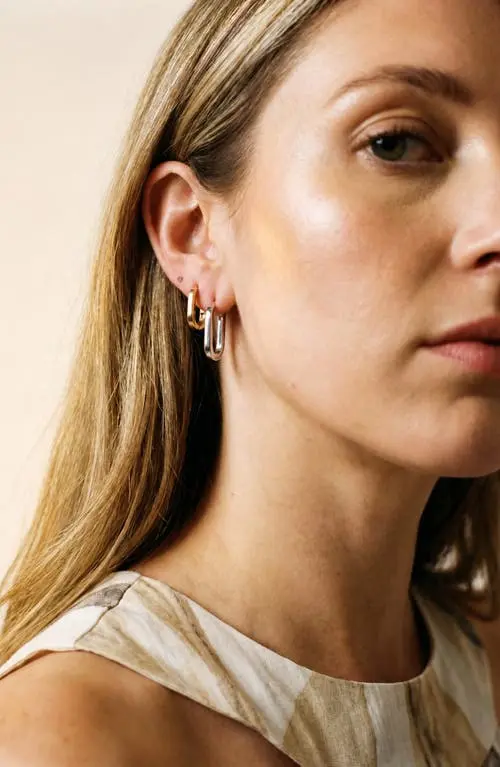 Argento Vivo Oblong Set Of 2 Earrings
