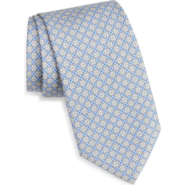 David Donahue Neat Silk Tie