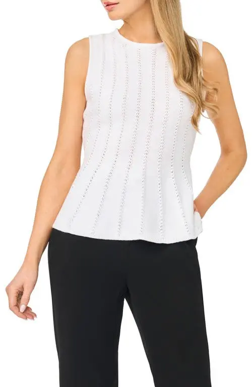 Halogen Sleeveless Peplum Top - New Ivory