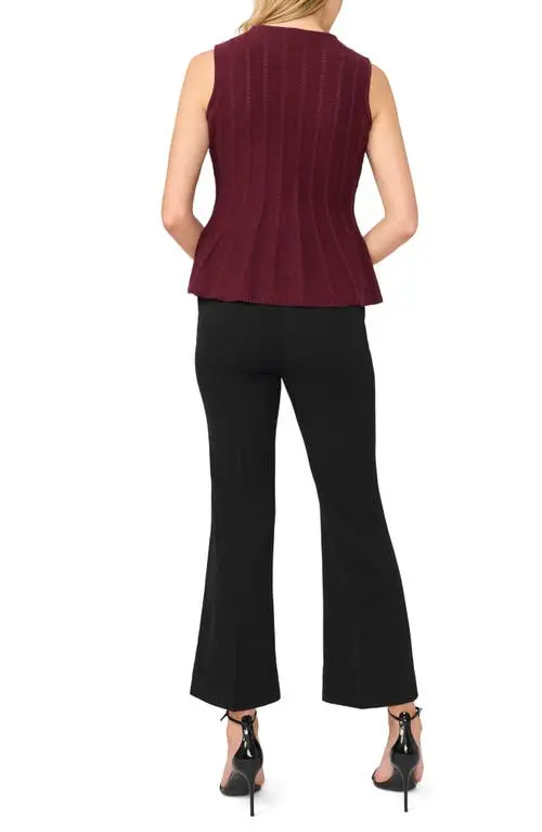 Halogen Sleeveless Peplum Top - Winterberry