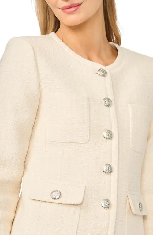 Halogen Collarless Jacket - New Ivory