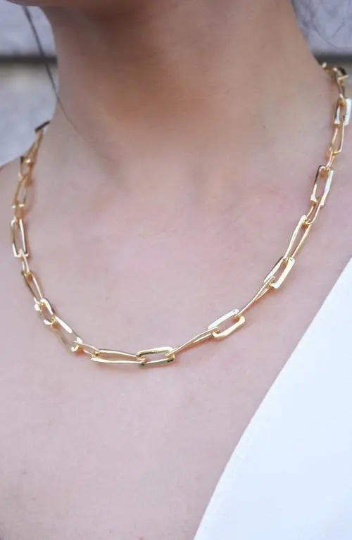 Argento Vivo Chunky Paper Clip Chain Necklace