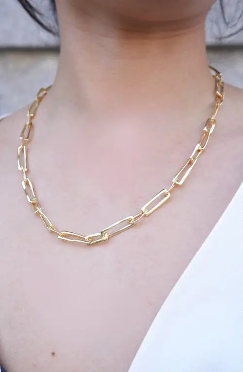 Argento Vivo Chunky Paper Clip Chain Necklace