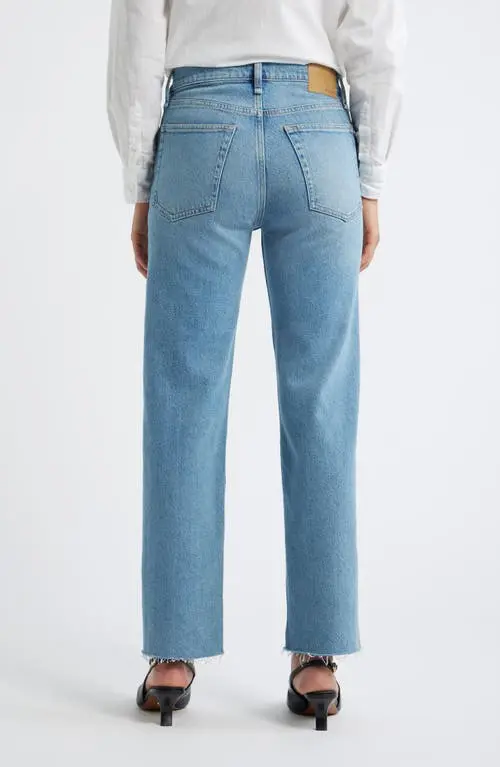 Rag & Bone Harlow Mid Rise Straight Leg Ankle Jeans