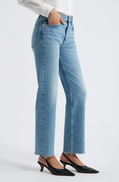 Rag & Bone Harlow Mid Rise Straight Leg Ankle Jeans
