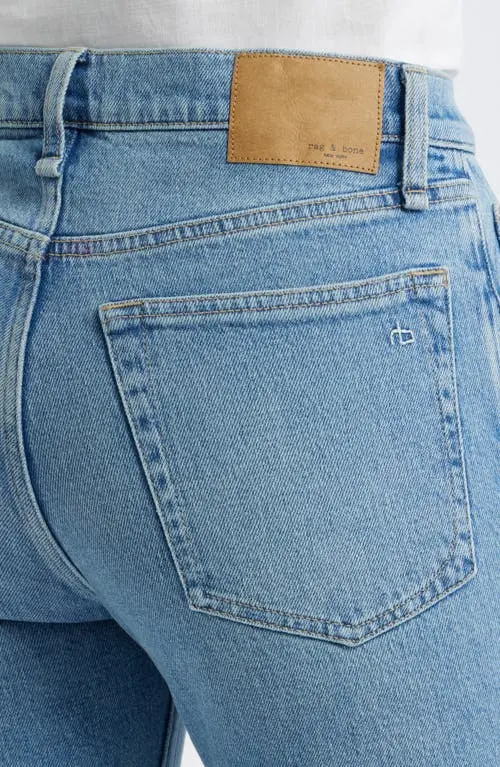 Rag & Bone Harlow Mid Rise Straight Leg Ankle Jeans