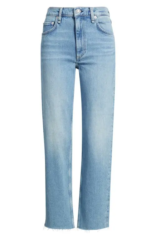 Rag & Bone Harlow Mid Rise Straight Leg Ankle Jeans