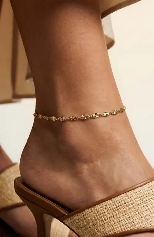 Argento Vivo Mirror Chain Anklet