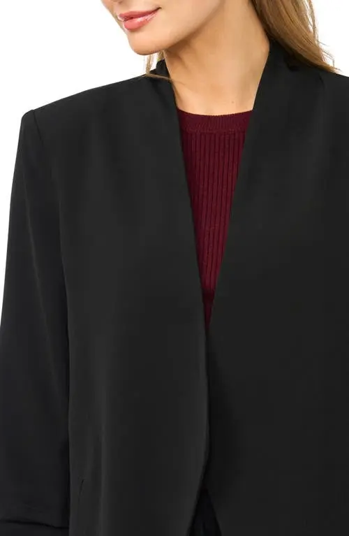 Halogen Open Front Blazer - Rich Black