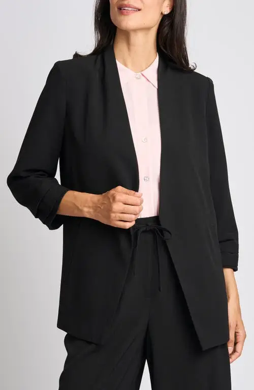 Halogen Open Front Blazer - Rich Black