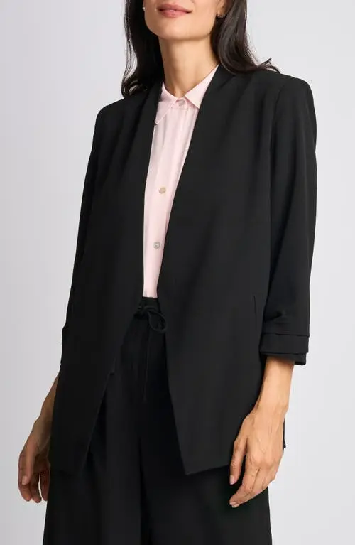 Halogen Open Front Blazer - Rich Black
