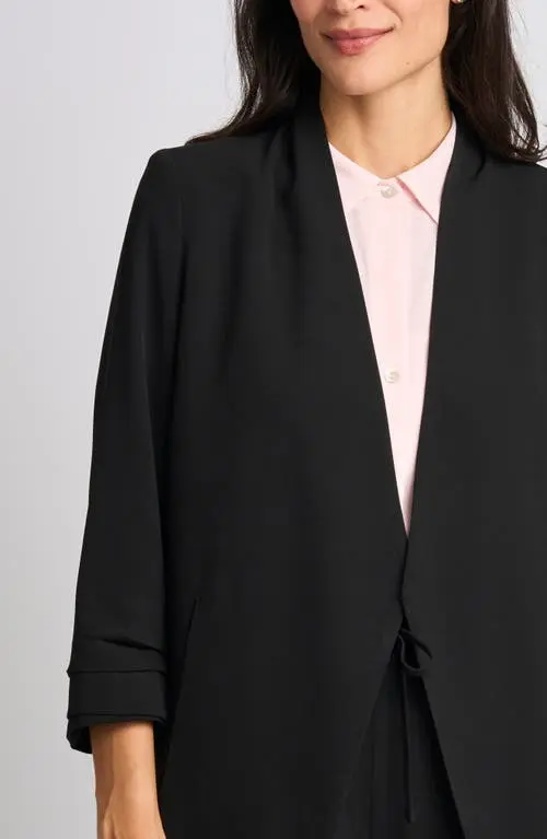 Halogen Open Front Blazer - Rich Black