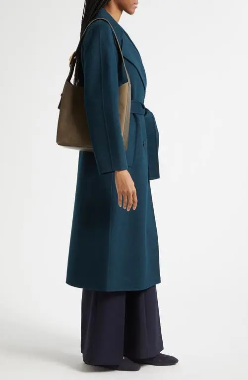 REISS Greta Suede & Leather Shoulder Bag