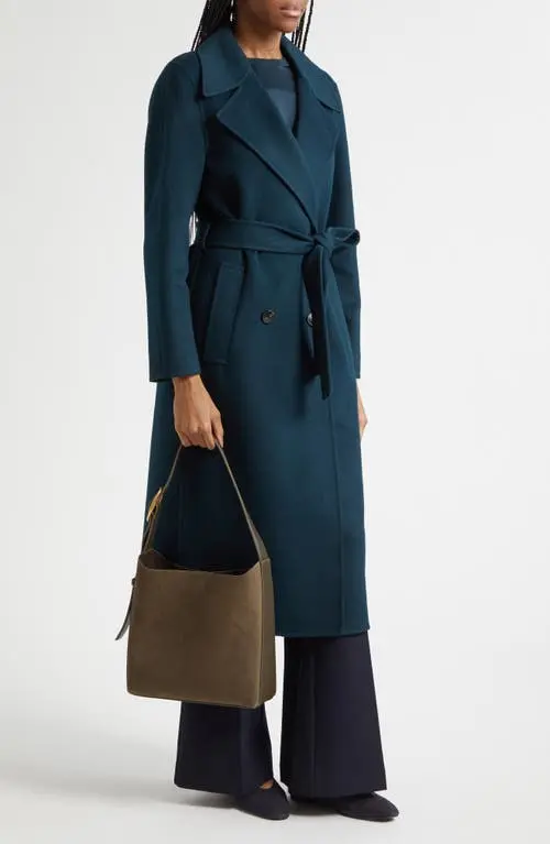 REISS Greta Suede & Leather Shoulder Bag