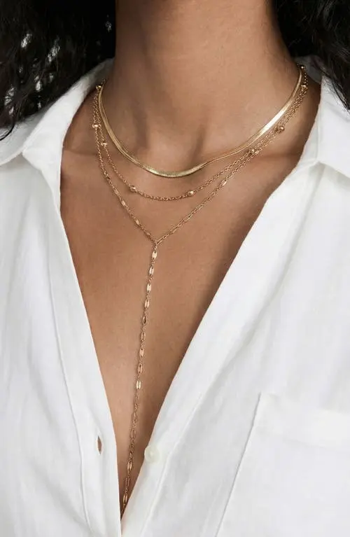 Ettika Trio Dainty Layered Necklace