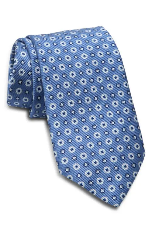 David Donahue Neat Silk Tie