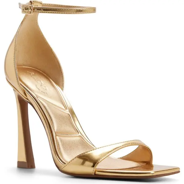 Aldo Evvie Ankle Strap Sandal - Gold