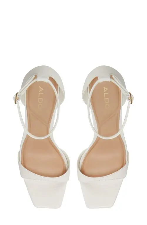 Aldo Evvie Ankle Strap Sandal - White