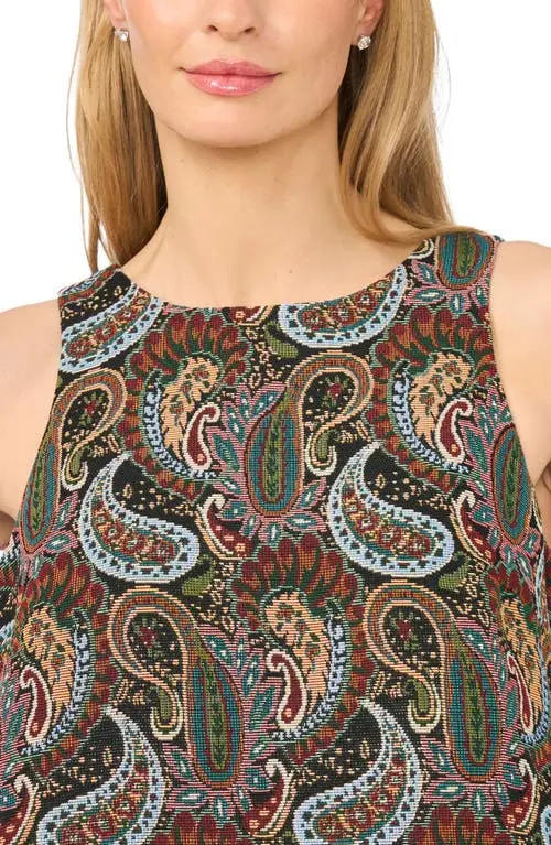 Halogen Sleeveless Paisley A-line Dress