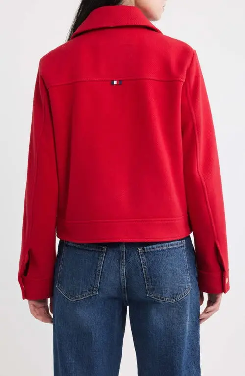 Tommy Hilfiger Crop Work Jacket - Red