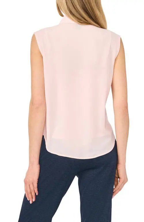 Halogen Extended Shoulder Sleeveless Top - Pink Cloud
