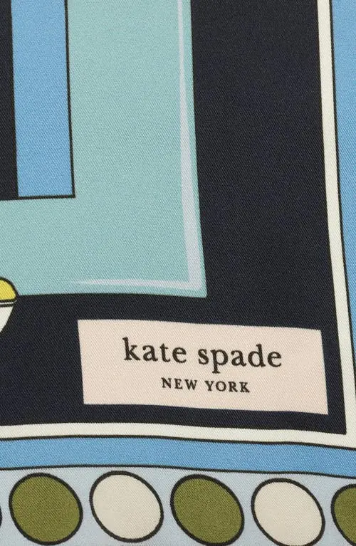 Kate Spade New York Townhouse Silk Square Scarf