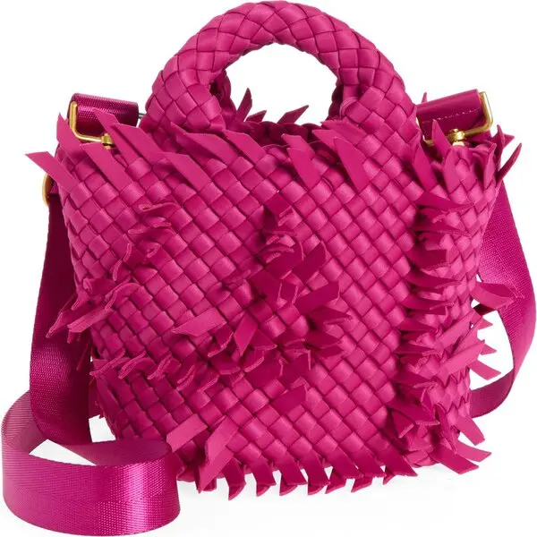 NAGHEDI St. Barths Petite Fray Tote - Berry