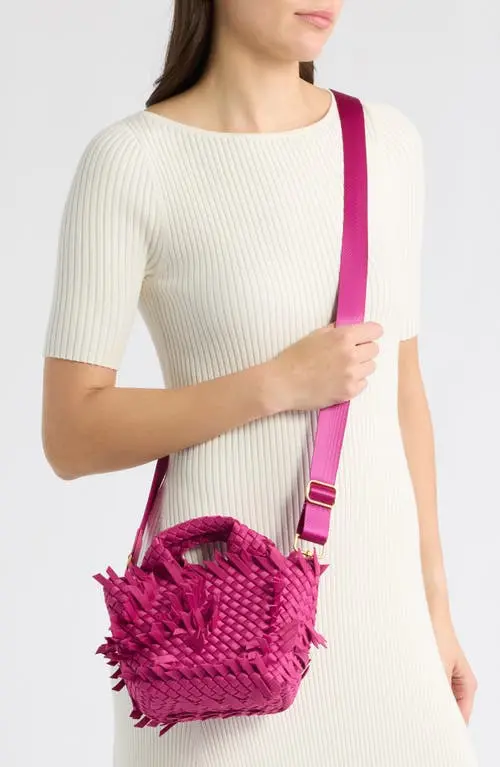 NAGHEDI St. Barths Petite Fray Tote - Berry