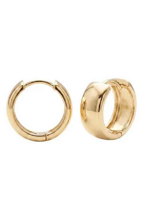 Argento Vivo Chunky Huggie Hoop Earrings - Gold