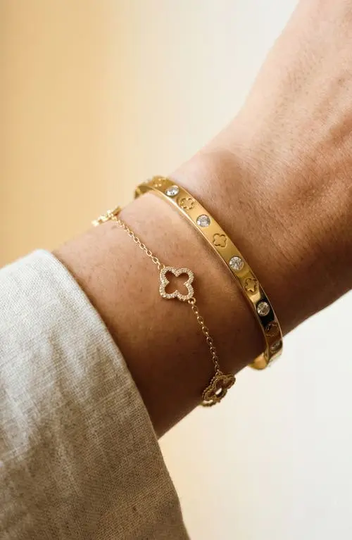 Argento Vivo Set Of 2 Clover Bracelets
