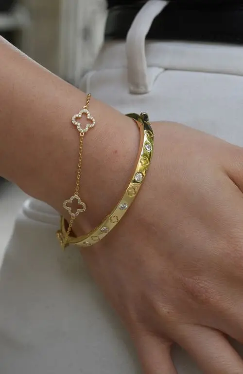 Argento Vivo Set Of 2 Clover Bracelets