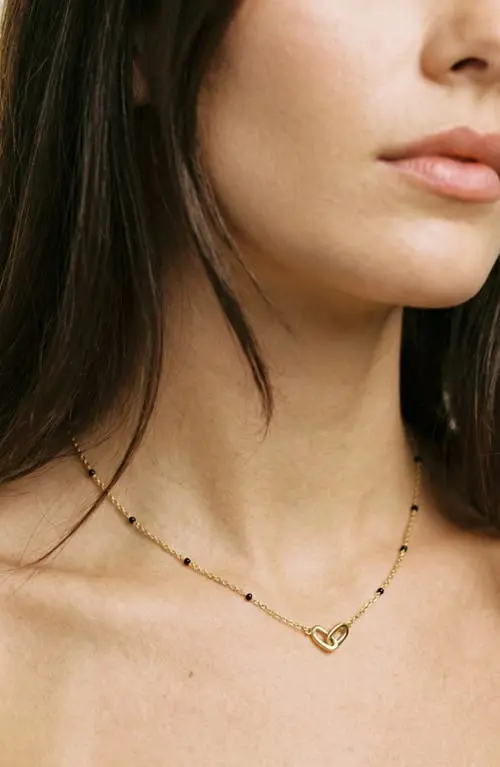 Argento Vivo Enamel Bead Interlocking Oval Chain Necklace