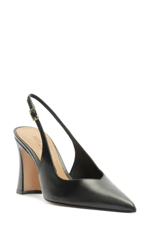 AREZZO Danielle Pointed Toe Slingback Pump - Black