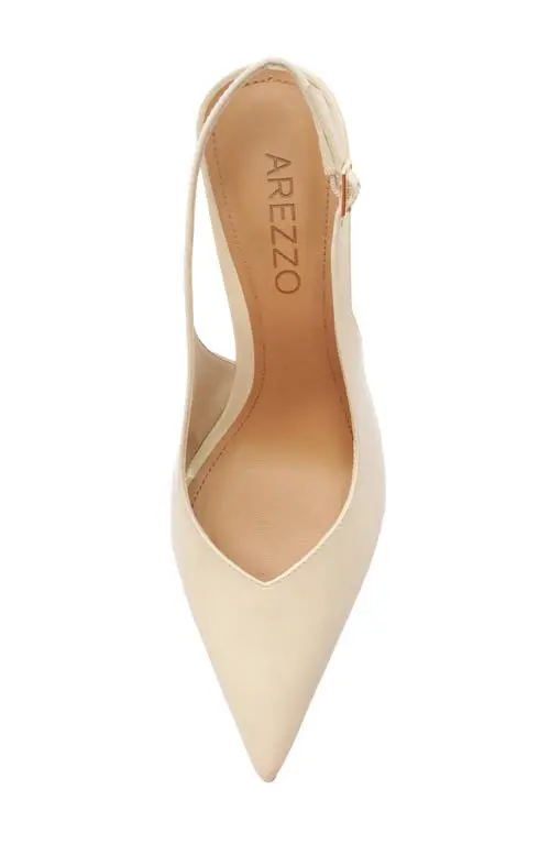 AREZZO Danielle Pointed Toe Slingback Pump - Panacota