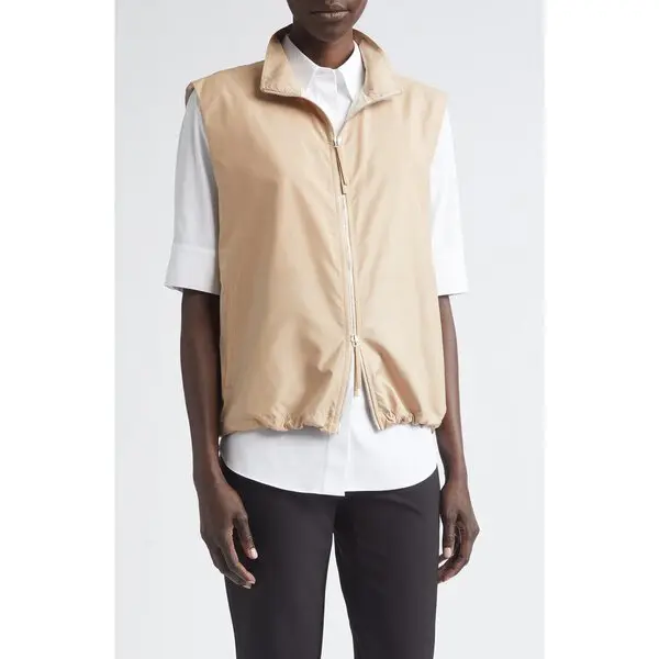 Lafayette 148 New York Recycled Tech Vest - Natural
