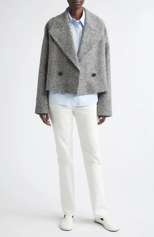 Lafayette 148 New York Wide Lapel Alpaca & Wool Blend Jacket