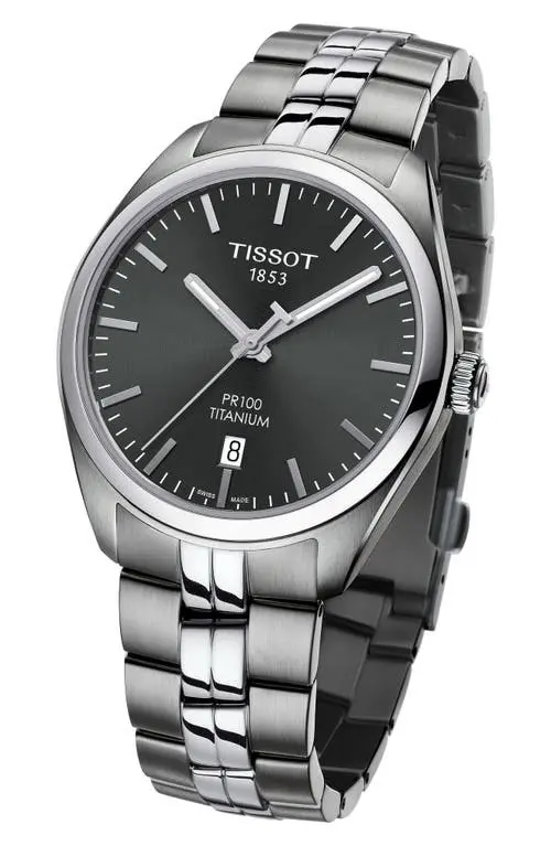 TISSOT Pr100 Titanium Bracelet Watch