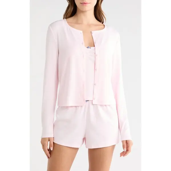 Honeydew Intimates Blissful Pointelle Jersey Pajamas - Pink