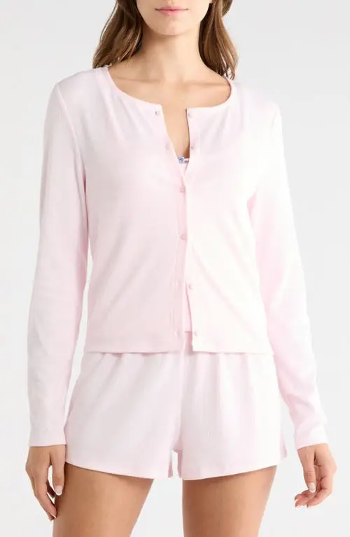 Honeydew Intimates Blissful Pointelle Jersey Pajamas - Pink