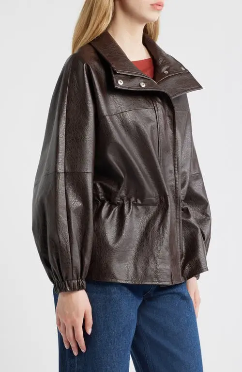 Sam Edelman Faux Leather Anorak