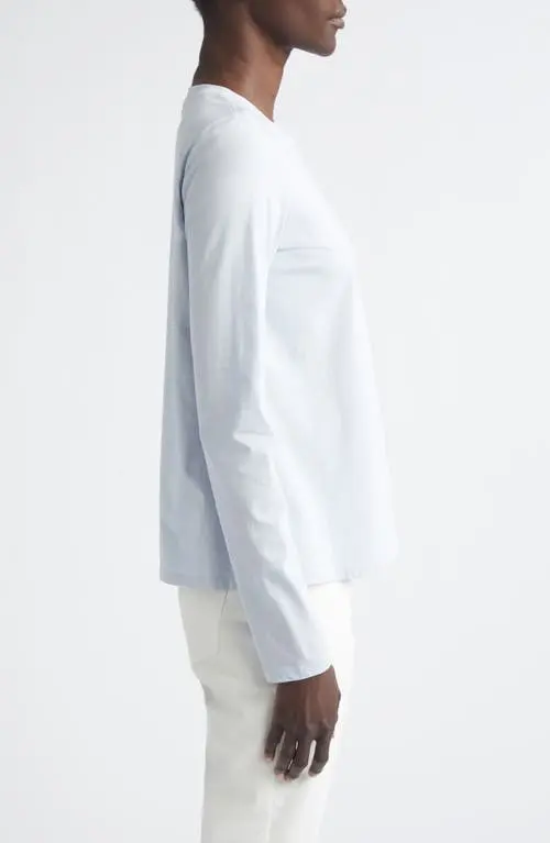 Lafayette 148 New York Long Sleeve Cotton T-shirt