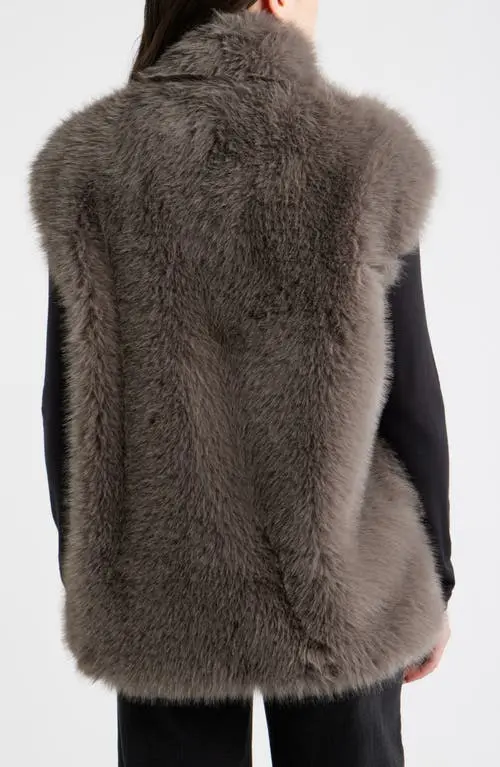 Bernardo Faux Fox Fur Vest
