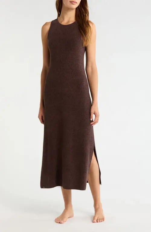 Barefoot Dreams Cozychic Ultra Lite® Racerback Rib Sweater Dress - Umber