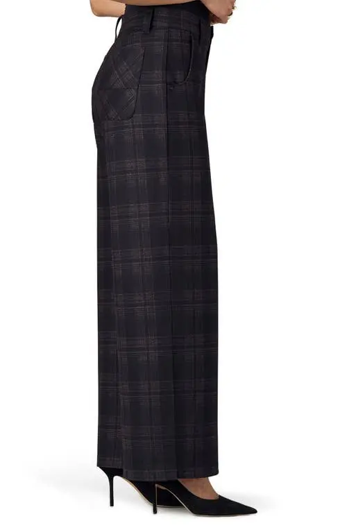 Wit & Wisdom Whitney Skyrise Plaid Wide Leg Trousers